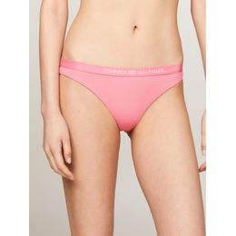 Tommy Hilfiger Bikini-Slip, Struktur-Optik, für Damen, rosa, L