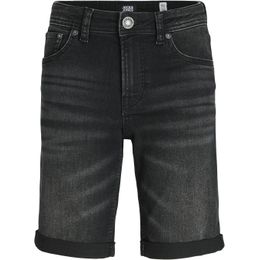 Jack & Jones ORIGINALS by JACK & JONES Bermudajeans, Taschennieten, Five-Pocket, für Kinder, schwarz, 146