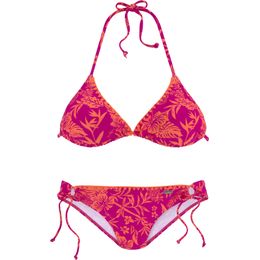 Venice Beach Kensi Triangel-Bikini, Neckholder, Label, für Damen, orange, 38A
