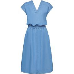 Esprit Jeanskleid, Seitentaschen, Kurzarm, für Damen, blau, 40