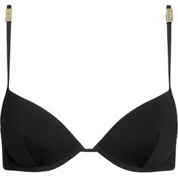 Calvin Klein Bikini-Oberteil, Bügel, schmale Träger, für Damen, schwarz, 80B