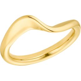 s.Oliver Damen Ring, Edelstahl, gold