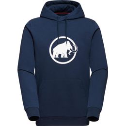 Mammut Hoodie, Logo-Print, Tunnelzug, für Herren, blau, M