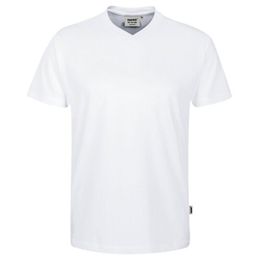 HAKRO - V-Shirt Classic weiß, l