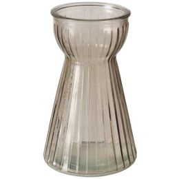 Boltze Gruppe - Vase aus Glas hyacintha, geriffeltes Glas, 15 cm