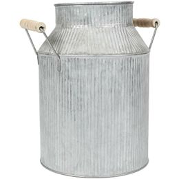The Home Deco Factory - Vase in Form einer Milchkanne aus Metall 18.5 x 26.5 x 13 cm