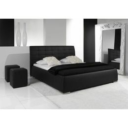 Polsterbett Bett Doppelbett Tagesbett - vermont - 180x200 cm Schwarz