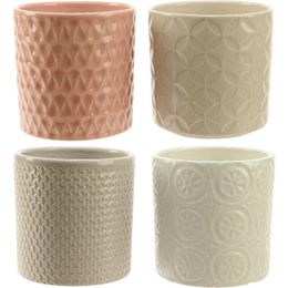 Steinzeugvasen in 4 verschiedenen Farben