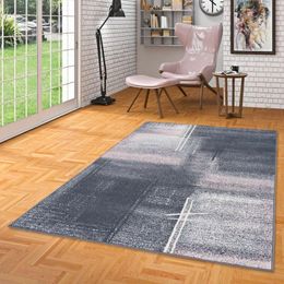 Pergamon - Designer Teppich Brilliant Rosa Grau Verlauf - 140x200 cm