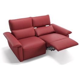 Leder 2-Sitzer merida Rot 178 x 101 x 89 cm - Rot - Sofanella