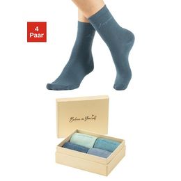 Lascana Basicsocken 'Believe in Yourself' mehrfarbig Gr. 35-38 für Damen. Mit Logoschriftzug. Elastisch. Nachhaltig.