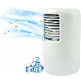 Mini tragbarer Luftkühler, mobile Klimaanlage, Verdunstungs-Mini-Luftkühler, 3 in 1, 3 Geschwindigkeiten, Timer, 7 Farben Licht, mit Timer - Rhafayre