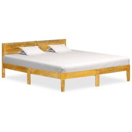 Massivholzbett,Schlafzimmerbett,Doppelbett Mango 140 cm vidaXL