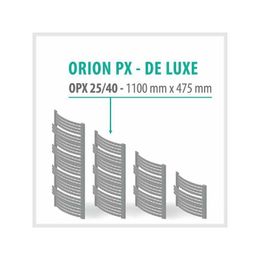TERMX Orion Premium Weiß - Badheizkörper Handtuchheizkörper Handtuchheizung Handtuchheizer Höhe: 1100 mm - Breite: 475 mm