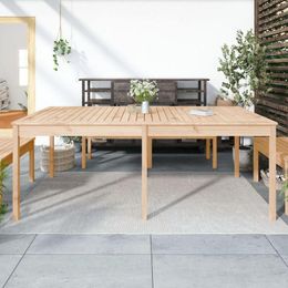 Gartentisch，Terrassentisch，Gartenmöbel，Balkontisch 203,5x100x76 cm Massivholz Kiefer VMEC320818 MAISONCHIC