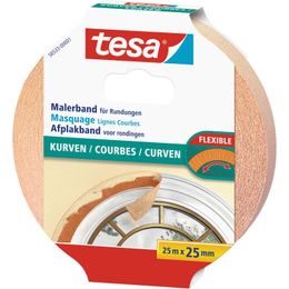 Kurven 56533-00001-02 Kreppband Beige (l x b) 25 m x 25 mm 1 St. - Tesa