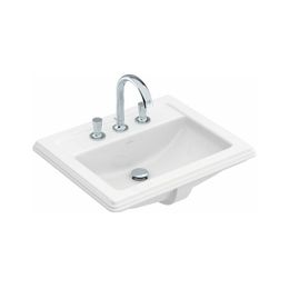 Villeroy & Boch Villeroy und Boch Hommage Einbauwaschtisch 710263 630x525mm, weiss, mit Überlauf, für 1- Loch Armatur geeignet - 710263R1