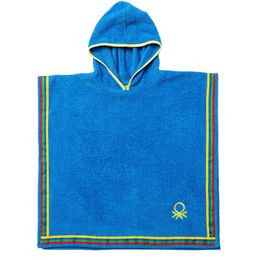 Benetton - kinder poncho bademantel 65X65CM 380 gsm 100% baumwolle blau kinder sein