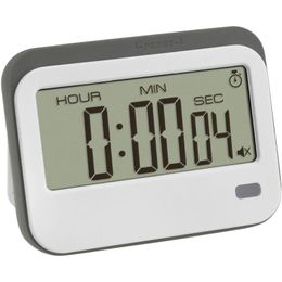 Tfa Dostmann Digitaler Timer mit Stoppuhr und Wecker Timer Weiß, Grau digital