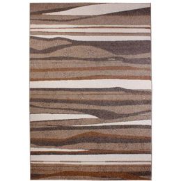 ANDIAMO - Teppich Chelles braun-gestreift, 80 x 150 cm Teppiche Teppichboden