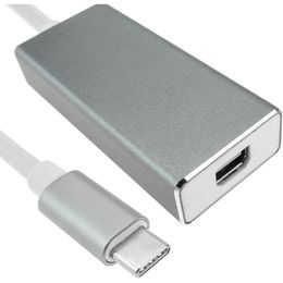 BeMatik - Kabel USB 3.1 C Stecker an mini DisplayPort weiblich Video Konverter 4K Ultra HD 60Hz C20CH 10cm