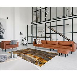 Home Deluxe - Teppich Kurzflor polvo i Wohnzimmer,Teppichläufer, Kurzflorteppich i 160 x 230 cm i 120 x 180 cm i 120 x 180 cm