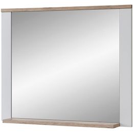 Lomadox - Spiegel Garderobe Flur matt grau mit Eiche DEVON-36 Landhausstil, 98 cm breit - grau