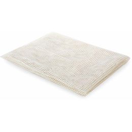 Beliani Antirutschmatte Weiß PVC und Polyester 130 x 190 cm Unterlage rechteckig zuschneidbar für Teppiche - Weiß