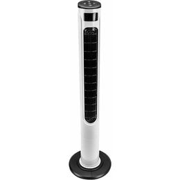 etc-shop Smart Home Säulenventilator Fernbedienung Turmventilator Kühltower Ventilator leise Turm oszillierend weiß, 3 Geschwindigkeitsstufen, Timer, Modi,
