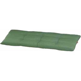 siena GARDEN Tessin Bankauflage 110 cm Dessin Uni grün, 60% Baumwolle/40% Polyester