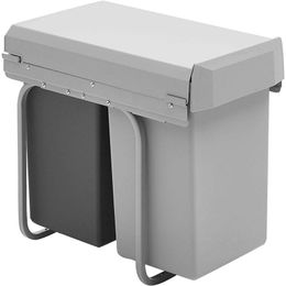 Küchen Preisbombe - Wesco 755611-11 Einbau-Abfallsammler Teilauszug Double-Boy 2x 15 Liter Mülleimer