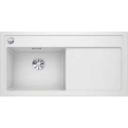 Blanco Küchenspüle ZENAR XL 6 S, rechteckig, 100/51 cm, (Set), Mit Ablauffernbedienung, weiß