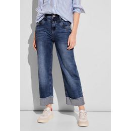 Street One Straight-Jeans in mittelblauer Waschung, blau