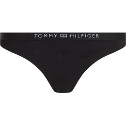 Tommy Hilfiger Bikini-Slip, Struktur-Optik, für Damen, schwarz, XS