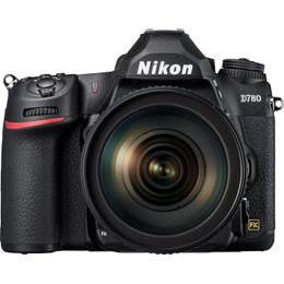 Nikon D780 KIT AF-S 24-120MM 1:4G ED VR Spiegelreflexkamera (NIKKOR 24–120 mm 1:4G ED VR, 24,5 MP, Bluetooth, WLAN (Wi-Fi), schwarz