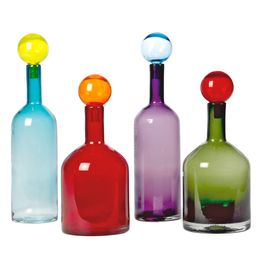 Pols Potten - Bubbles & Bottles Karaffe, mehrfarbig (4er-Set)