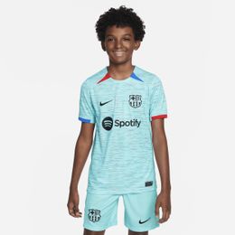 FC Barcelona 2023/24 Stadium Third Nike Dri-FIT Fußballtrikot für ältere Kinder - Blau