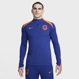 Netherlands Strike Elite Nike Dri-FIT-ADV-Fußball-Drill-Oberteil aus Strickmaterial für Herren - Blau