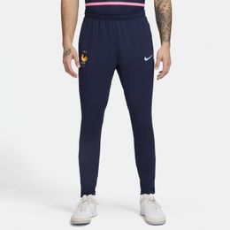 FFF Strike Nike Dri-FIT Strick-Fußballhose für Herren - Blau