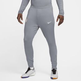 Nigeria Strike Nike Dri-FIT Strick-Fußballhose für Herren - Grau