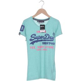 Superdry Damen T-Shirt, türkis, Gr. 36