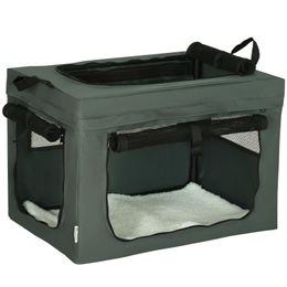 PawHut Hundetasche mit zwei Griffe grau 60L x 42B x 42H cm