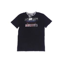 Geographical Norway Jungen T-Shirt, schwarz