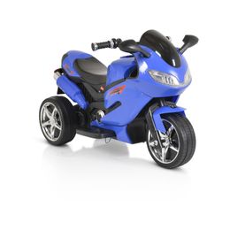 Moni Kinder Elektromotorrad Comet HZBB-1188 drei Räder Musik, MP3, Rückwärtsgang blau