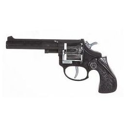 buttinette Spielzeugpistole "Cowboy", schwarz/grau, 18 cm