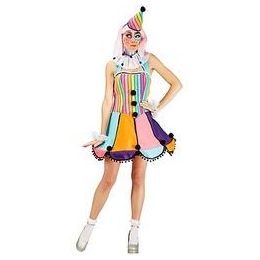 buttinette Clown-Kostüm "Rainbow" für Damen