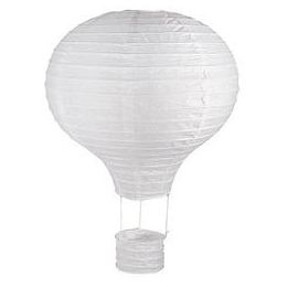 Rayher Papierlampion "Heißluftballon", weiß, 30 cm Ø