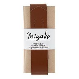 buttinette Lederriemen "Miyako" für Taschen, braun, Länge: 49,5 cm