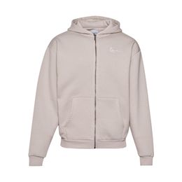 Karl Kani Sweatjacke 'Essential' Herren Gr&ouml;&szlig;e S taupe / wei&szlig;