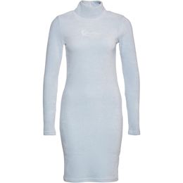 Karl Kani Kleid Damen Gr&ouml;&szlig;e 36 hellblau / wei&szlig; Winterkleid